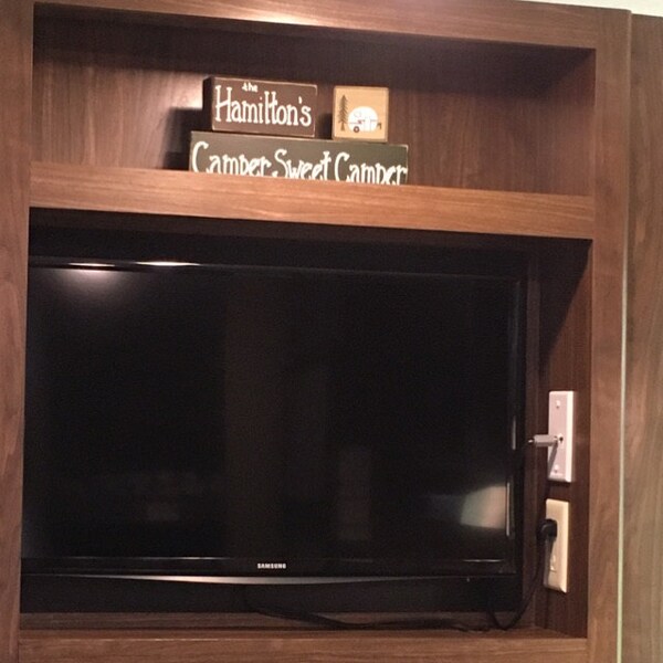 Primitive Personalized Wood Camper Blocks RV Shelf Sitters Trailer ...