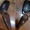 Personalized Leather Keychain Wrap Key Wrap Key Fob Customized With ...