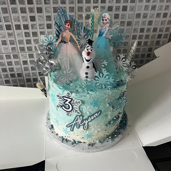 Froze Ice Queen , Ice Princess, Cake Topper, Dried Flower Cake - Etsy UK
