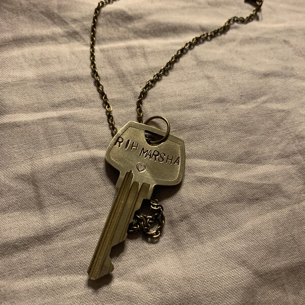 Stamped Key Necklace - YOU Choose the Key and Necklace! - Multiple ...