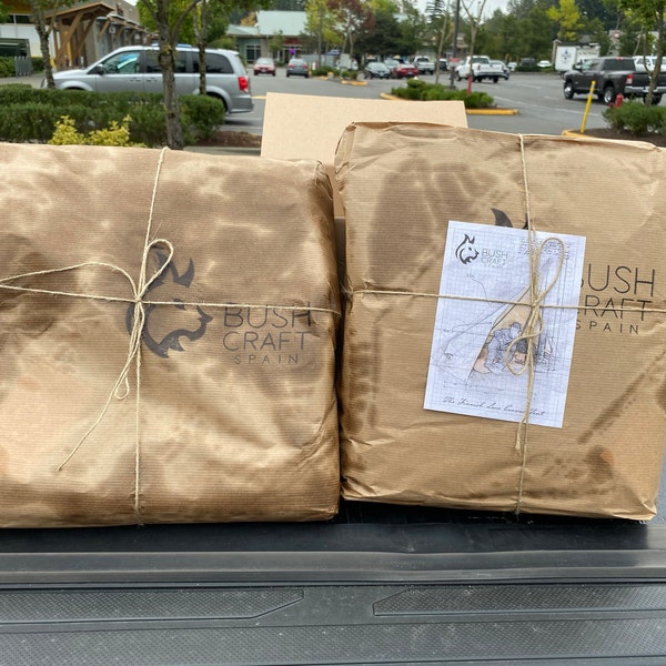 Artisanal Bushcraft Oilskin Tarp- Handmade Waxed Cotton Canvas Nessmuk ...