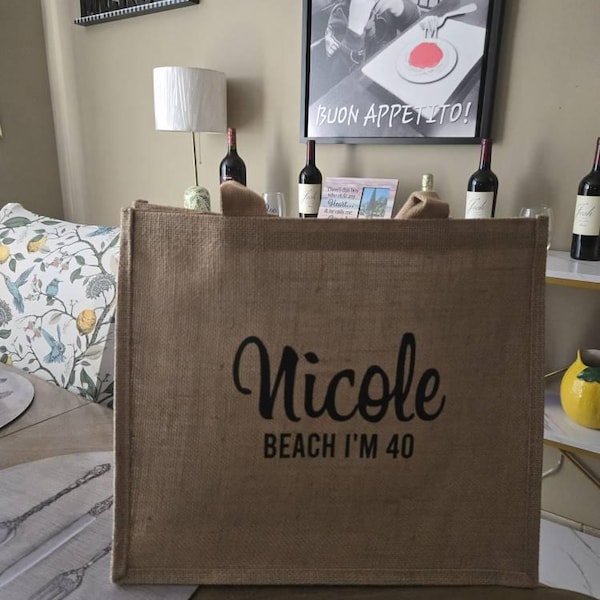 Personalized Beach Tote Bag for Women Girls Trip Gift Idea Birthday ...