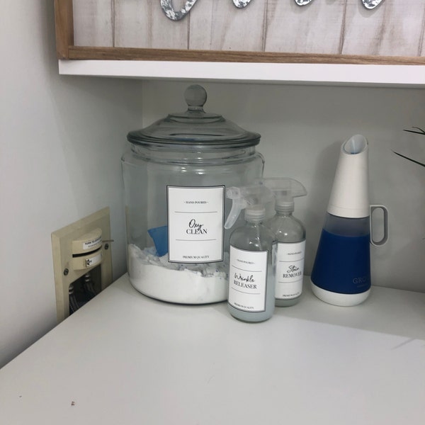 SET of 66 Laundry Room and Cleaning Labels - INSTANT DOWNLOAD ...