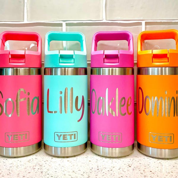 Kids 18oz YETI | Custom Kids YETI | Custom Water Bottle | Engraved YETI ...