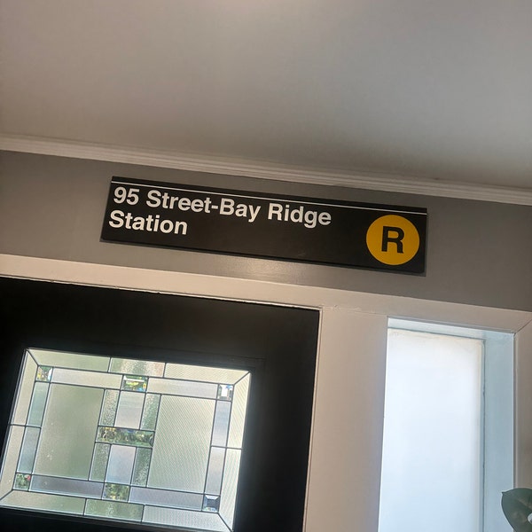 95 Street-bay Ridge Station - New York City Subway Sign - Wood Sign - Etsy
