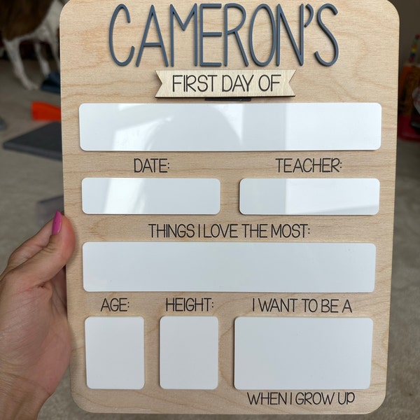 Changeable Back to School Sign and Last Day of School Sign ...