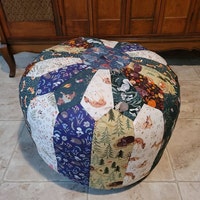 Patchwork Pouf PDF Sewing Pattern Moroccan Ottoman Pattern - Etsy Australia