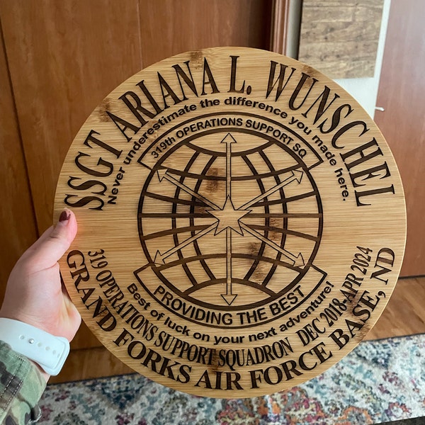 U.S Army Retirement Laser Engraved Display - Etsy