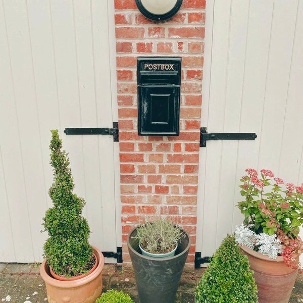 Black Metal Mailbox Letterbox Post Box - Etsy