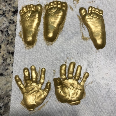 Baby Hand and Foot Cast Baby Hand Print and Footprint Baby - Etsy