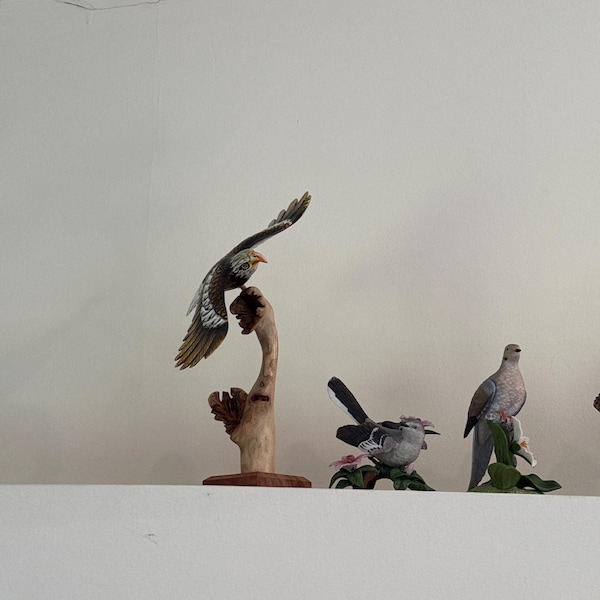 Wooden Whale Tail Sculpture, Family, Sea Life, Exotic Statue, Wooden ...