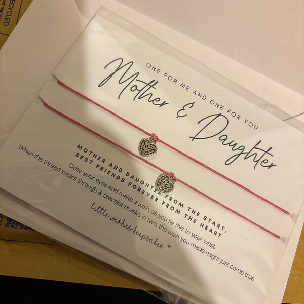 Socially Distanced Hug From Me to You, Wish Bracelet, Wishlet, Gift ...