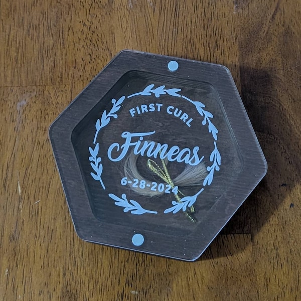 Babies First Haircut Box, Haircut Keepsake Box, Child Cutting off ...