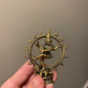 Small Minature Shiva Statue - Thailand Brass Dancing Shiva Statue as ...