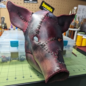 Pig Leather Mask Pattern PDF the Pigenstein by - Etsy