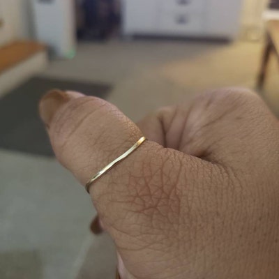 SALE 14k 10k Solid Gold Ladies Thumb Ring Gold Band Rings Gold Stacking ...