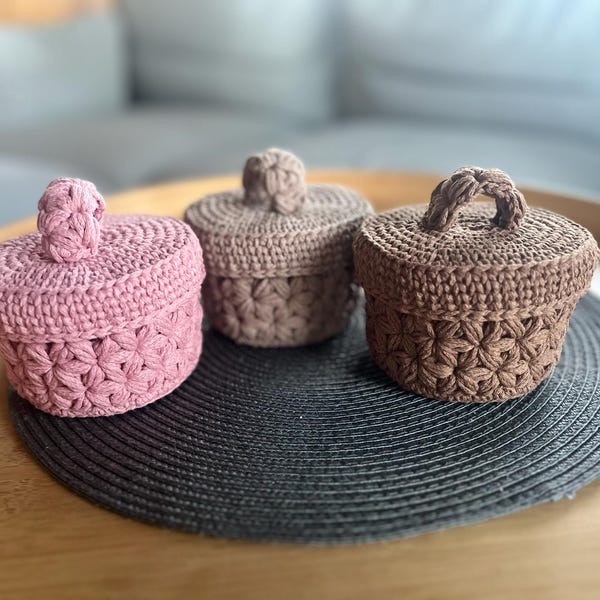 Crochet Star Stitch Pouch Pattern PDF | Crochet Pouch | Handmade Pouch ...