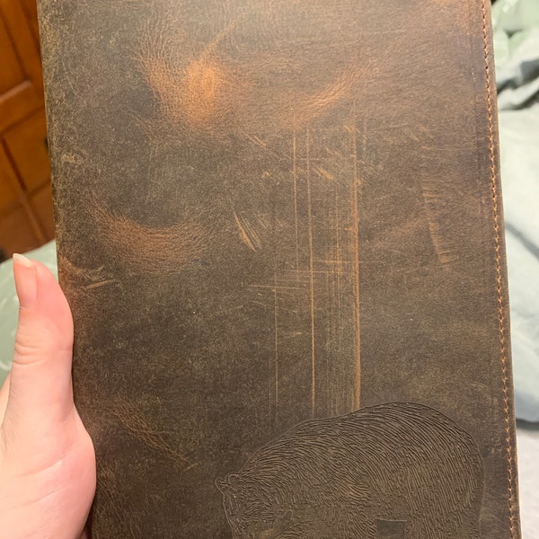 Field Notes Leather Cover - Journal Cover - Crazy Horse - Etsy