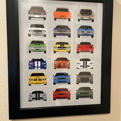 Car Nursery ABC Alphabet Car Poster Print Wall Art for Babies and Kids ...