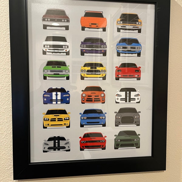 Chevy Camaro Generations 1967-present Inspired Car Poster Print Wall ...