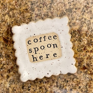 Made to Order cloud Spoon Rest Coffee Spoon Rest Pottery | Etsy