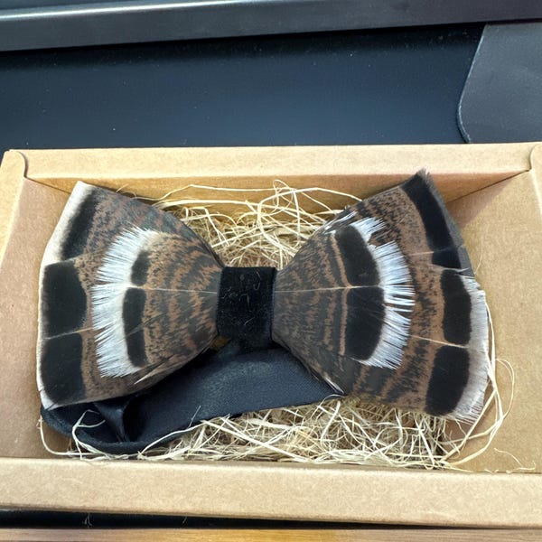 Handmade Male Mallard Duck Feather Bow Tie- Style A - Etsy