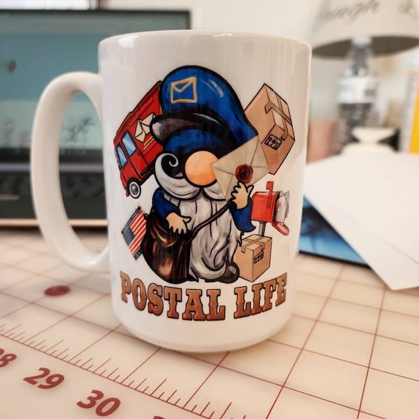 Postal Life Gnome Png Sublimation Design, Hand Drawn Gnome Png, Postal ...