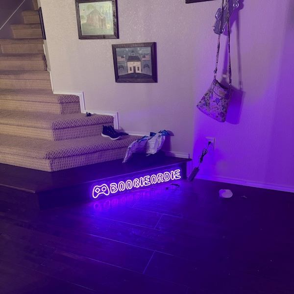 Gamer Neon Sign Custom, Game Room Decor, Personalized Gamer Tag Sign ...