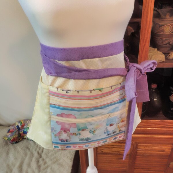 Apron Pattern Pdf, Two Zipper Pocket Craft Show Apron, Market Apron ...