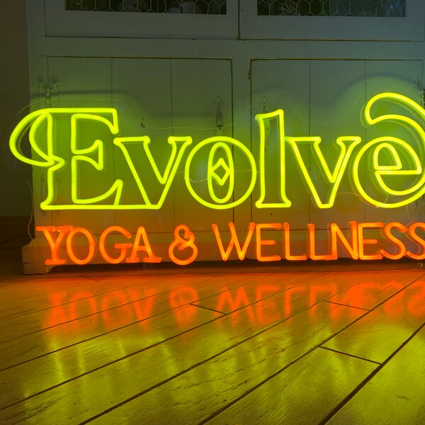 Hustle Inspirational Neon Sign for Studio, Gym, Home, Bar, Cafe ...