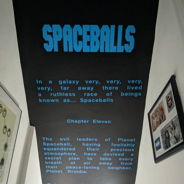 Spaceballs Decal: 'once Upon a Time Warp' Movie Wall Sticker - Etsy