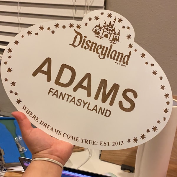 Cast Member Name Tag SVG/DXF/PNG Castle - Etsy