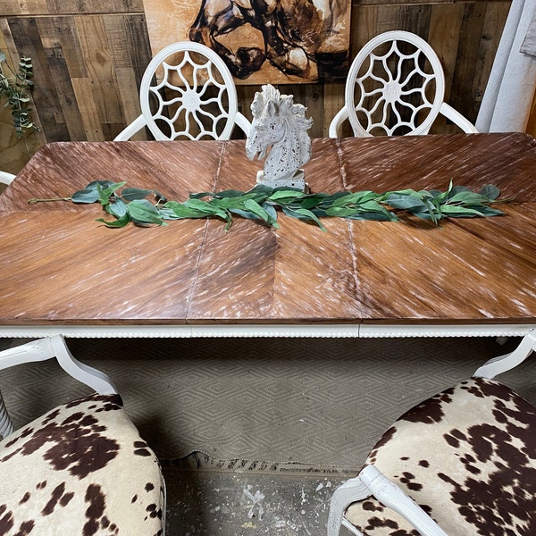 Udder Madness Milk Brown | Faux Cowhide Hair on Hide Velvety Fabric ...