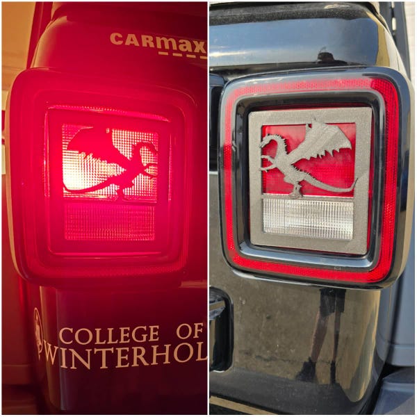 Biohazard Logo in 3D - Black With Army Green for Jeep Wrangler JK/JKU ...