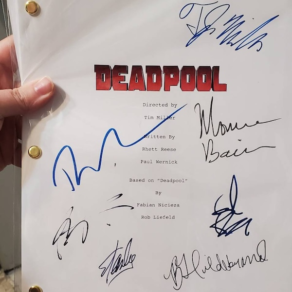 Deadpool Movie Script - Etsy