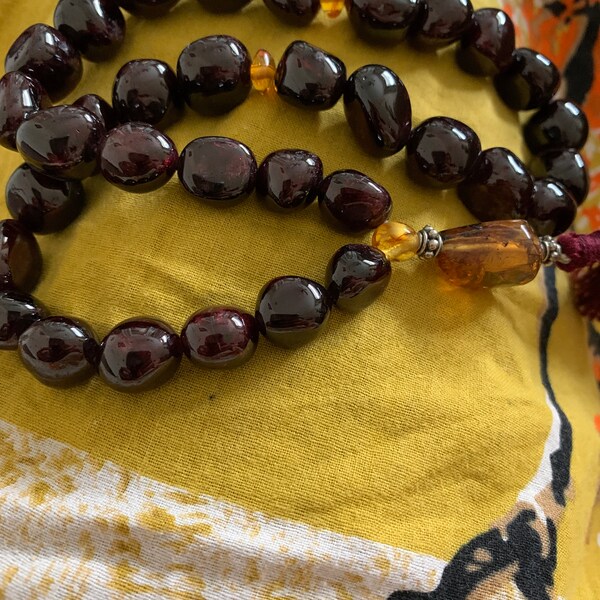 Memorial Rosary, 33x12mm,,rose Petal Beads, Amber, Tasbeh, Islamic ...