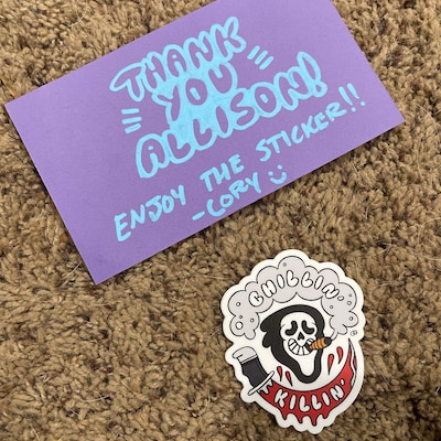 Chillin' & Killin' Scream Ghostface Halloween Horror Movie Sticker - Etsy