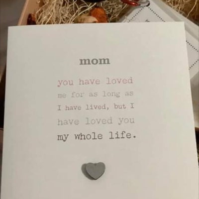 Special Mother's Day Card Sentimental Card for Mum Thank You Mum My ...