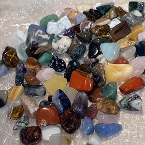 Assorted Mix Tumbled Stones: SMALL MEDIUM or LARGE Sizes | Etsy