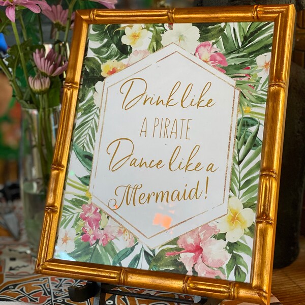 Tropical Birthday Bundle, Tropical Birthday, Editable Tropical Birthday ...