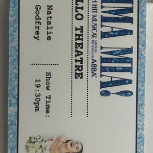 Custom Theatre Tickets Fake Surprise Theatre Ticket Ticket Show ...