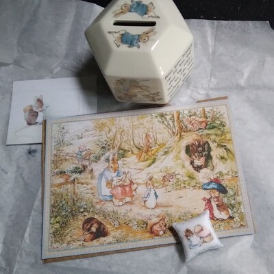 Peter Rabbit Box Set of Boxes Yellow and Blue Color Beatrix - Etsy