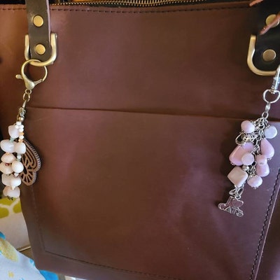 Purse Charm Bag Charm Beaded Purse Charm Green Purse Charm Handbag ...