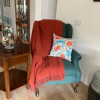 French Toile Home Decor, Blue Toile Throw Blanket, Farmhouse Decor ...