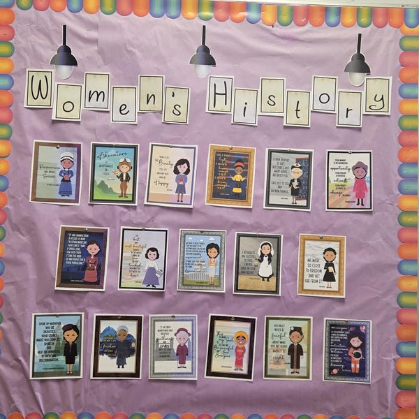 Womens History Month, Bulletin Board Kit, Amanda Gorman, Malala ...