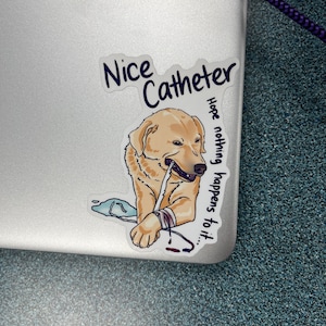 IV Catheter Sticker, Waterproof Sticker, Laminated Sticker, Vet Med ...