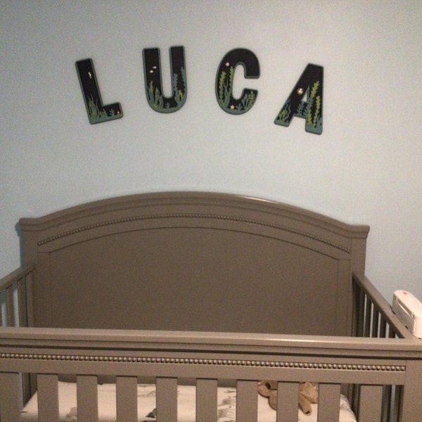 Ocean Theme Wood Letters: Sea Life Decor - Etsy