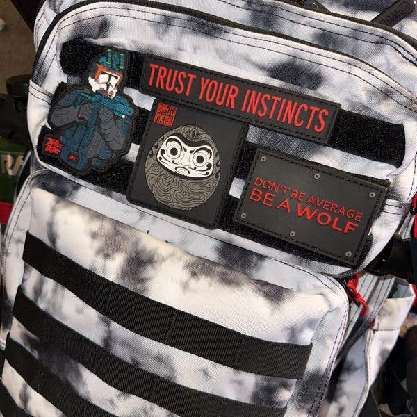 Battle Tribe / Black Beard Pvc Patch With Hooks and Loops - Etsy