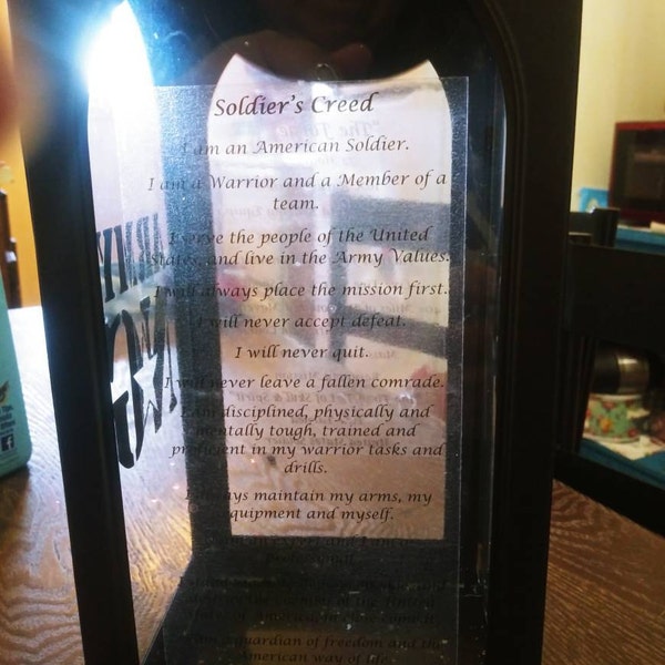 Soldiers Creed DECAL (clear Sticker) - Etsy