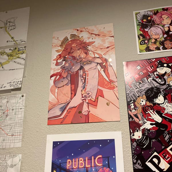 Wanderer (genshin Impact) || 4"x6" Mini Print, 11"x17" Poster - Etsy